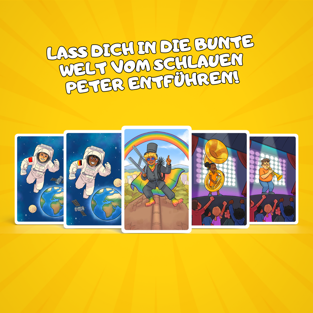 Kinder-Kartenspiel Schlauer Peter - Schwarzer Peter in divers